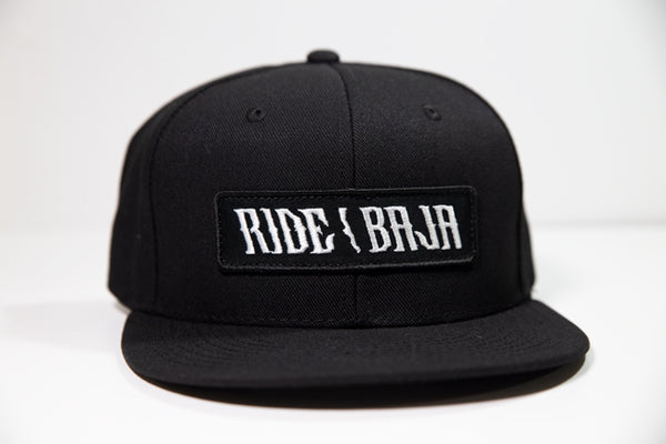 Ride Baja Patch Hat - Trucker Style All Black - Baja Ride Company